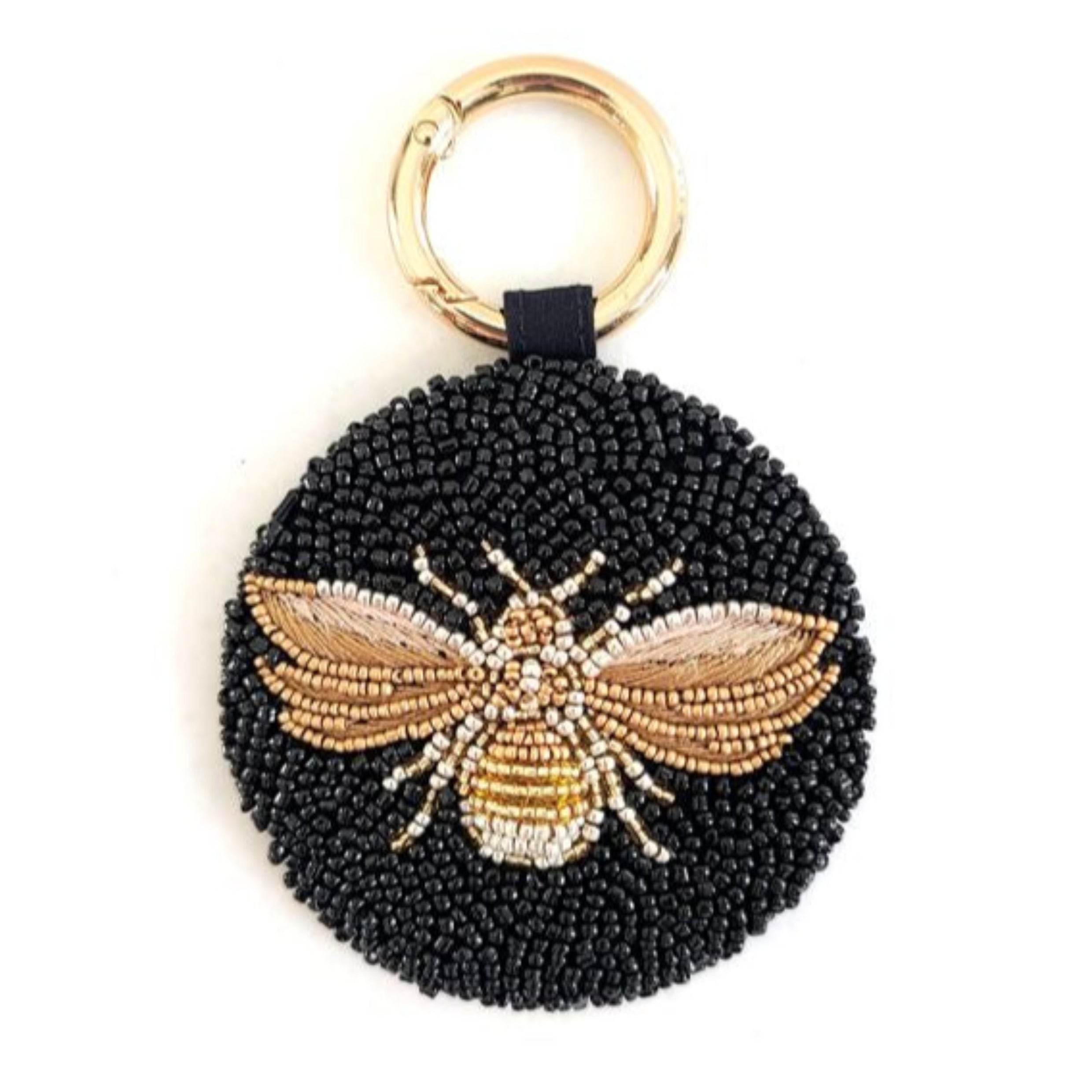 Beaded Bee Keychain – Whimsiness.com